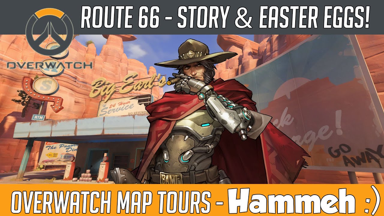 Overwatch - Route 66 Map Story, Lore and Easter Eggs! | Hammeh - YouTube