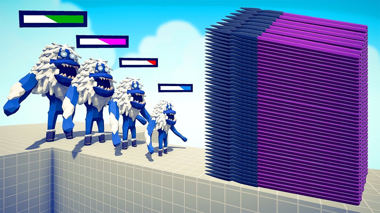 4 DIFFERENT SIZE OF YETI vs EVERY GOD - Totally Accurate Battle ...