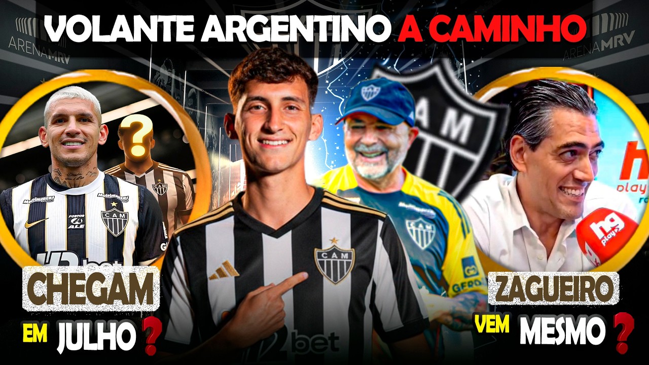 ️ VOLANTE ARGENTINO A CAMINHO DO ATLÉTICO 🎯 CHEGAM NO MEIO DO ANO NO ...