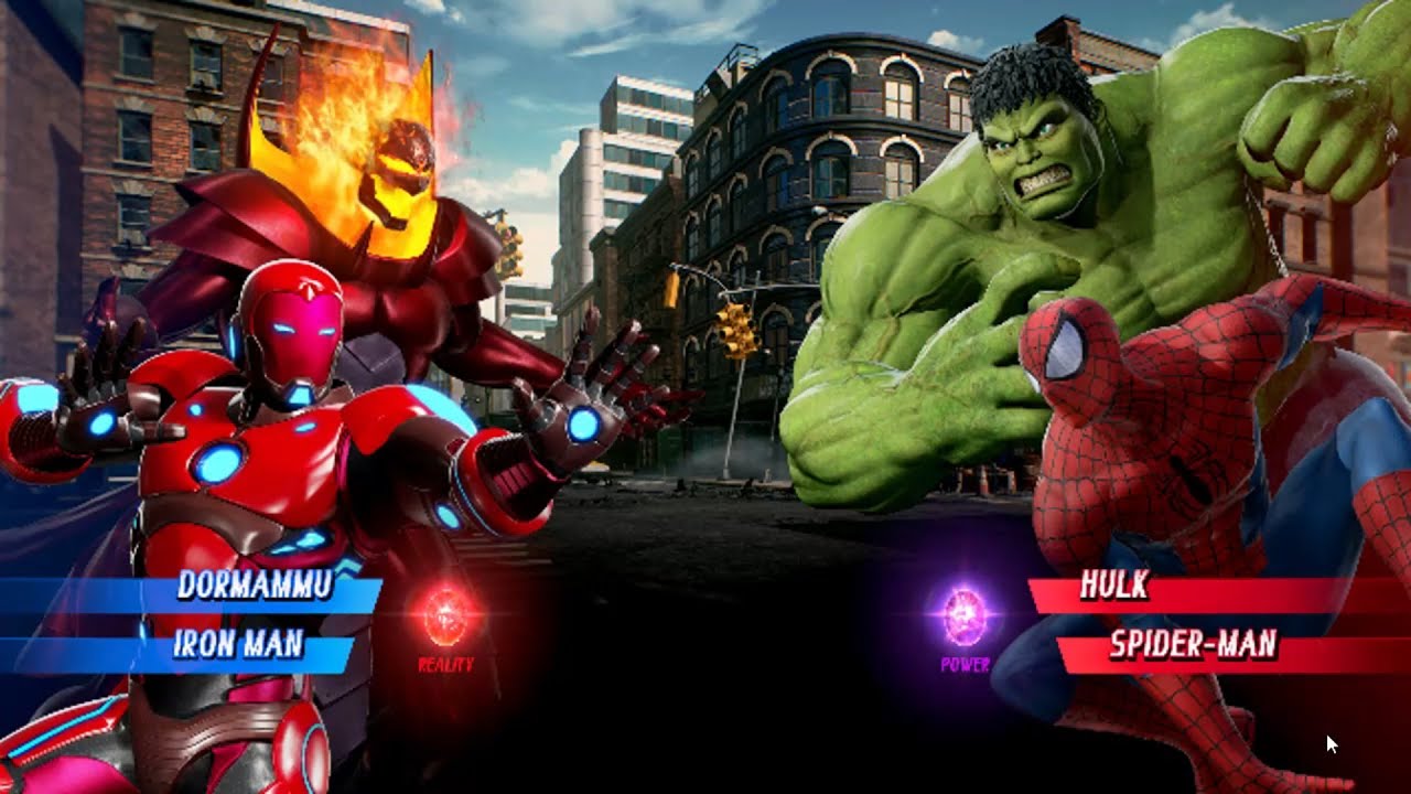 Dormammu & IronMan Vs Hulk & Spider-Man [Very Hard]AI Marvel Capcom ...