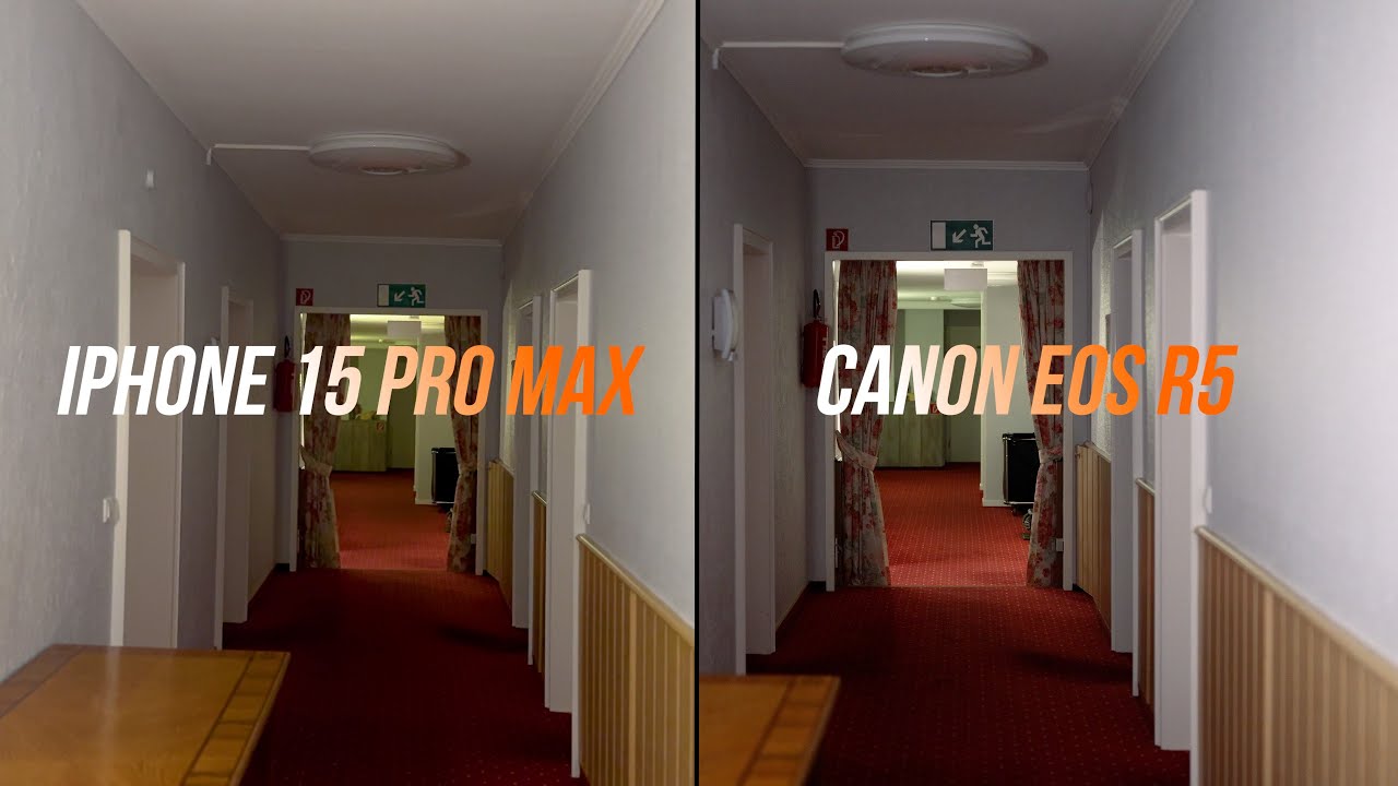 IPHONE 15 PRO MAX vs CANON EOS R5 - camera comparison / low light ...
