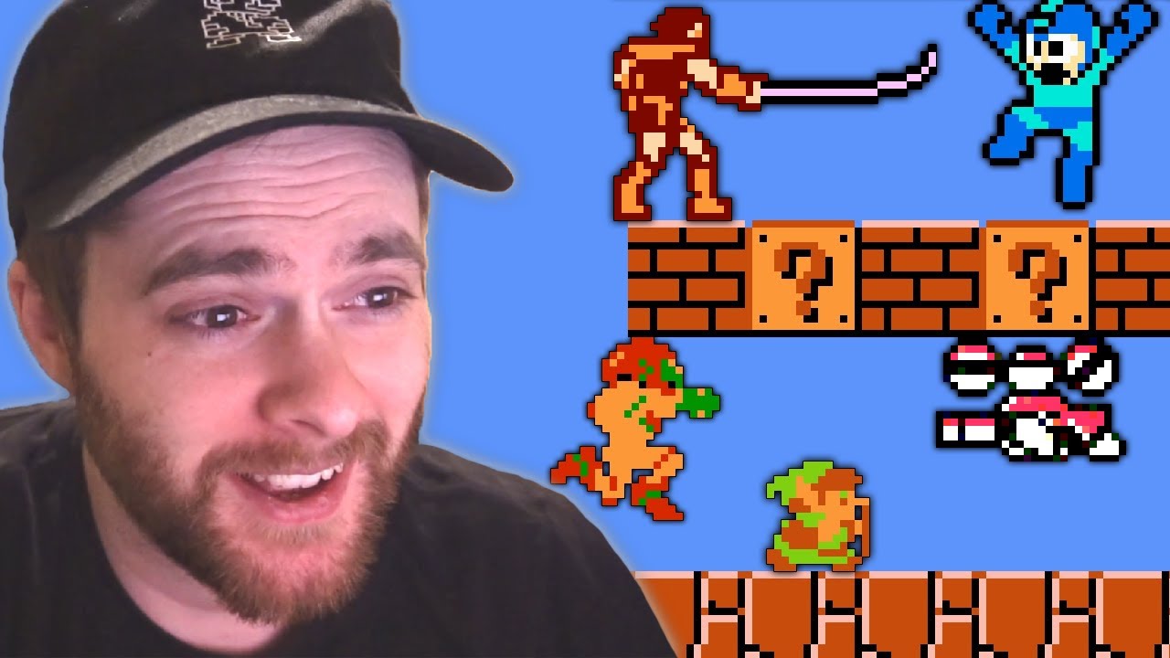 Mario Speedrunner Plays Super Mario Crossover for the First Time - YouTube