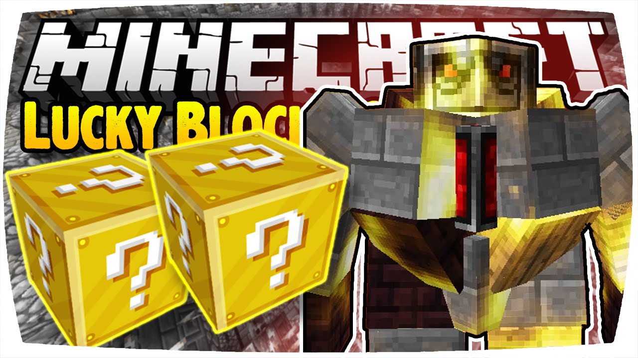 MINECRAFT: LUCKY BLOCKS CHALLENGE - BIG GOLEM | Mo' Creatures Mod ...