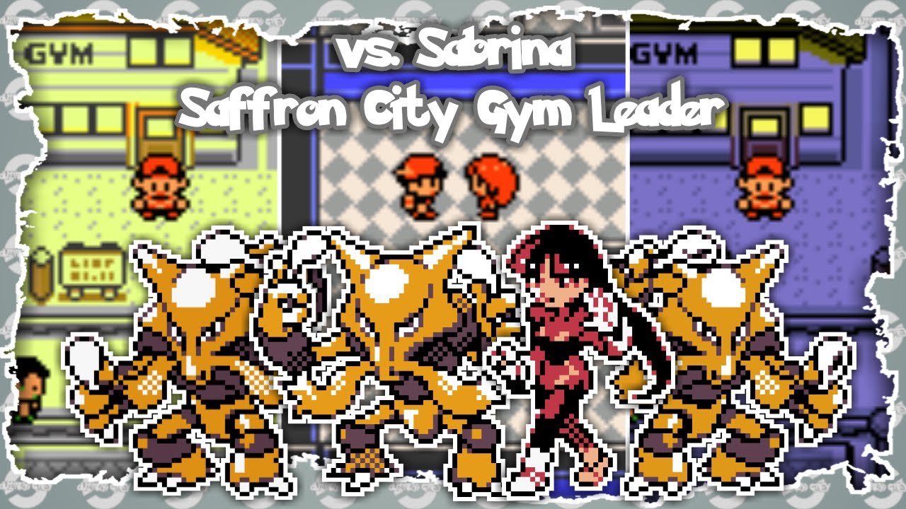 Pokémon Gold, Silver and Crystal - vs. Sabrina, Saffron City Gym Leader ...
