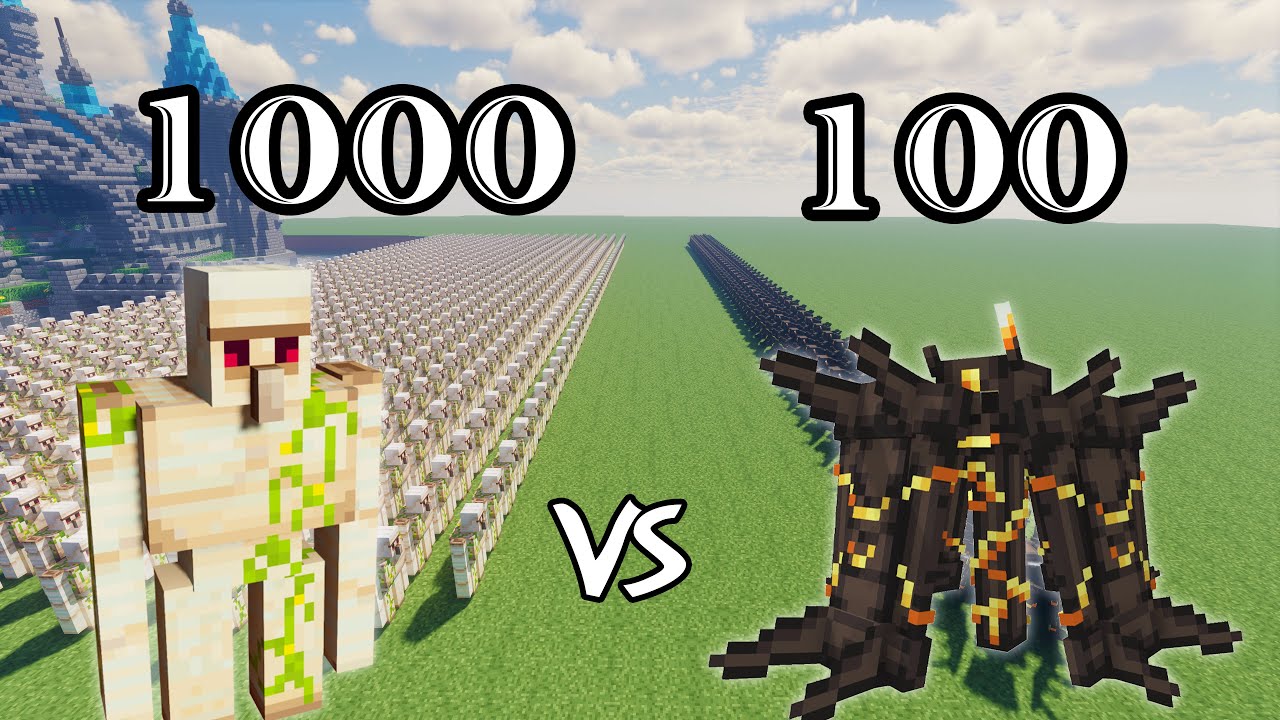 1000 Iron Golem Vs 100 Ignited Revenant | Minecraft - YouTube