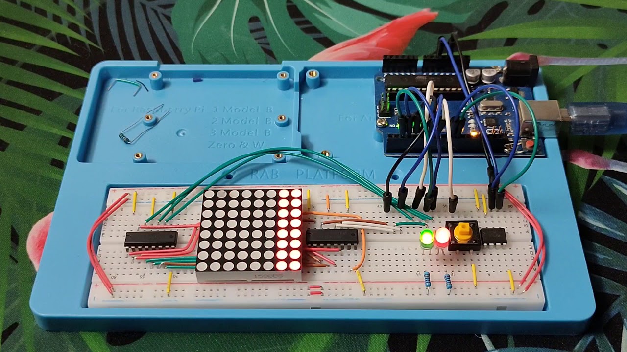 8x8 Dot Matrix animations - YouTube