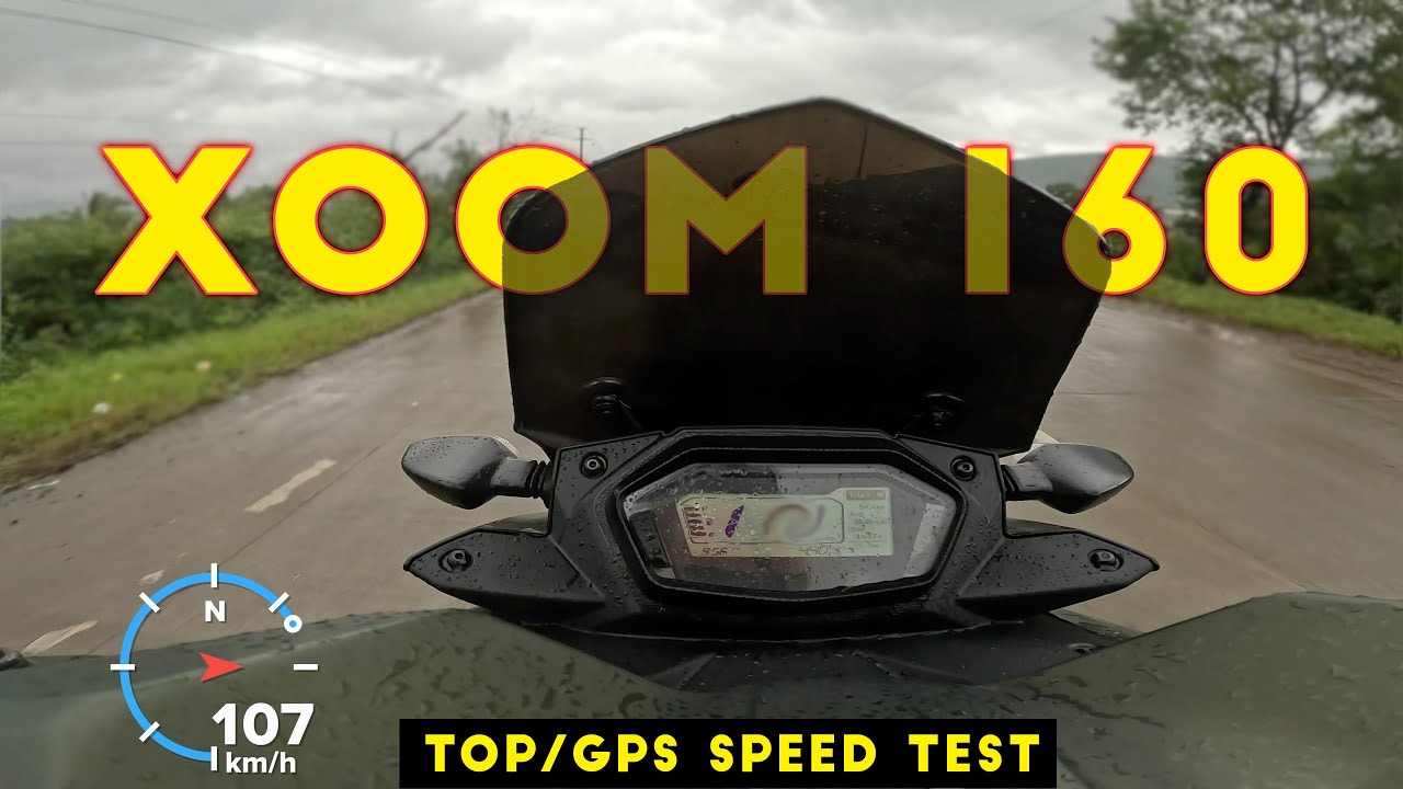 Hero Xoom 160 Top Speed Test (GPS vs Speedometer) | Real Speed & Speedo ...