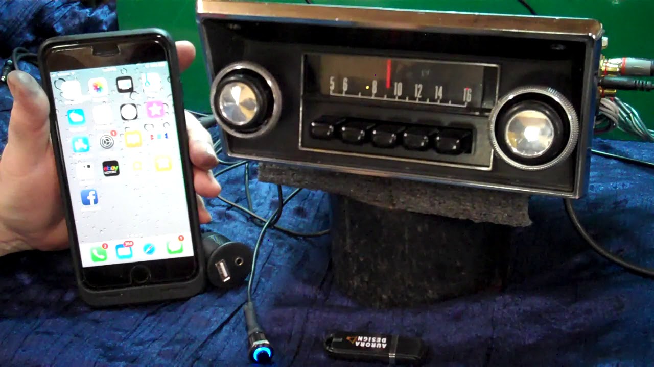 1972 Ford F100 truck original AM radio - YouTube