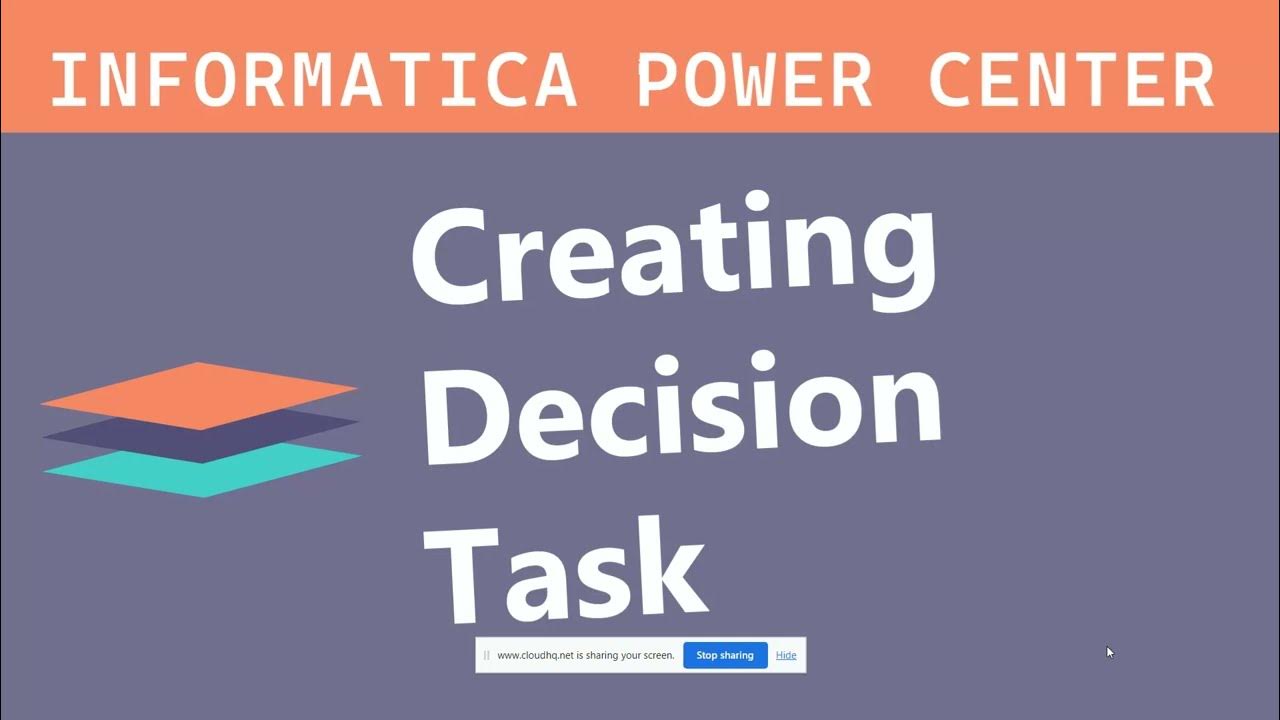 Informatica session level properties, Decision Task,Assignment Task, Variable creation execution ...
