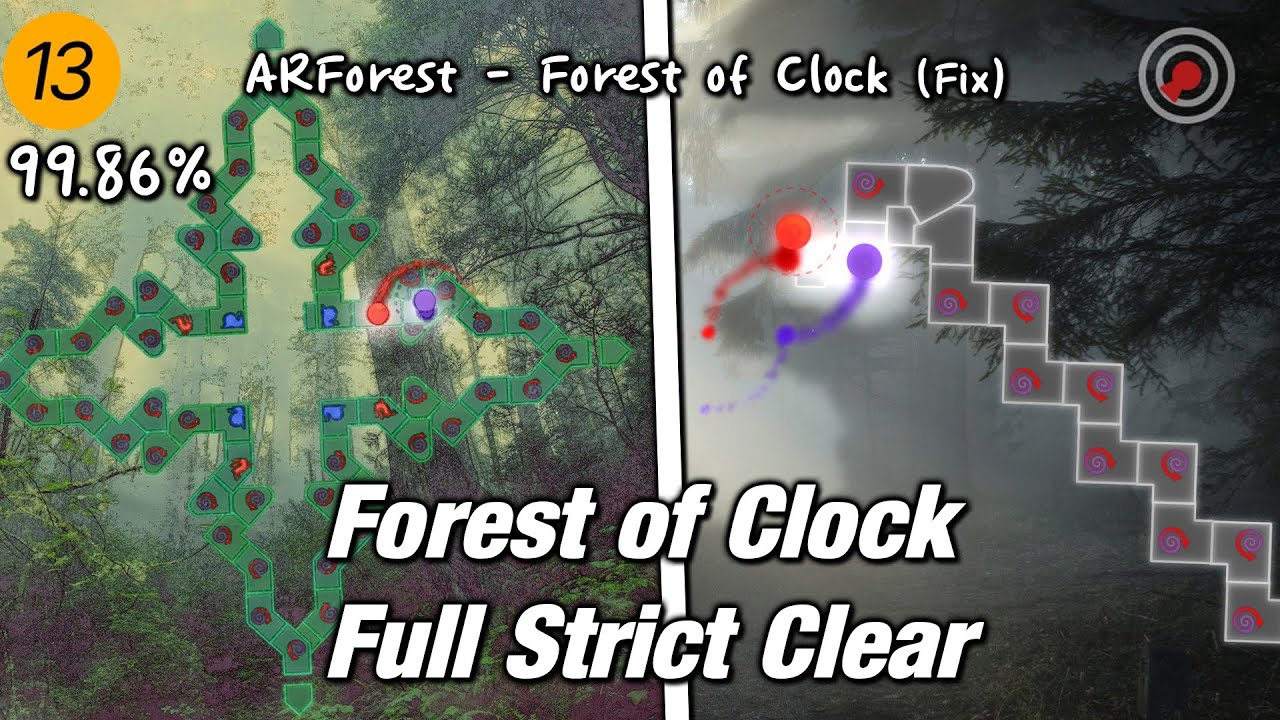 [lvl 13] [ADOFAI Custom Clear] ARForest - Forest of Clock (Fix) - YouTube