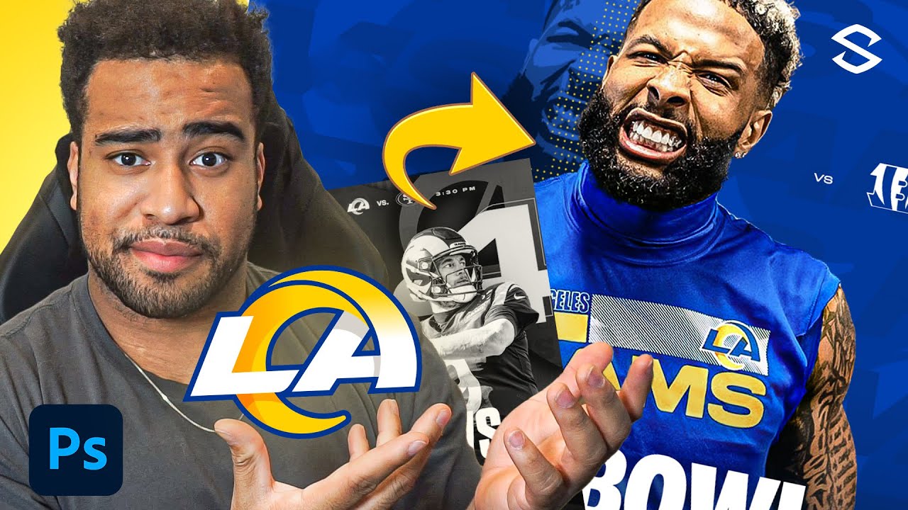 Redesigning the LA RAMS Social Designs! - YouTube