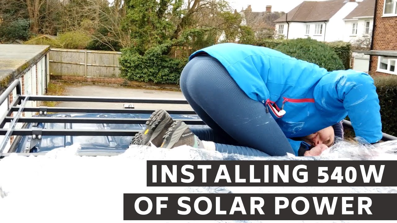 How to fit Solar Panels without drilling any holes | Sprinter Camper ...