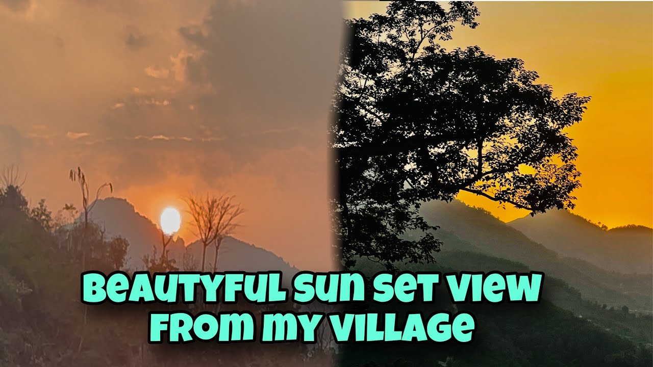 Amazing Sun Set View From My Village.😲 - YouTube