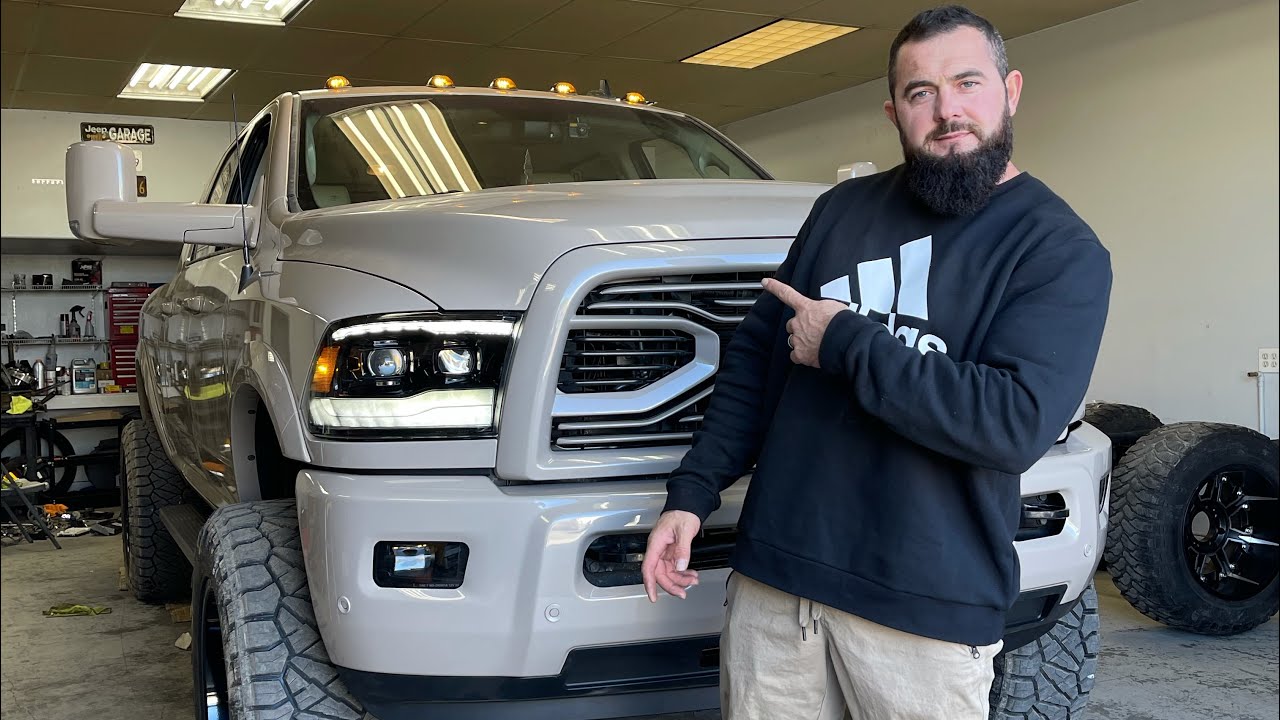 Rebuilding a destroyed 2017 Ram mega cab Laramie Cummins (part 6) - YouTube