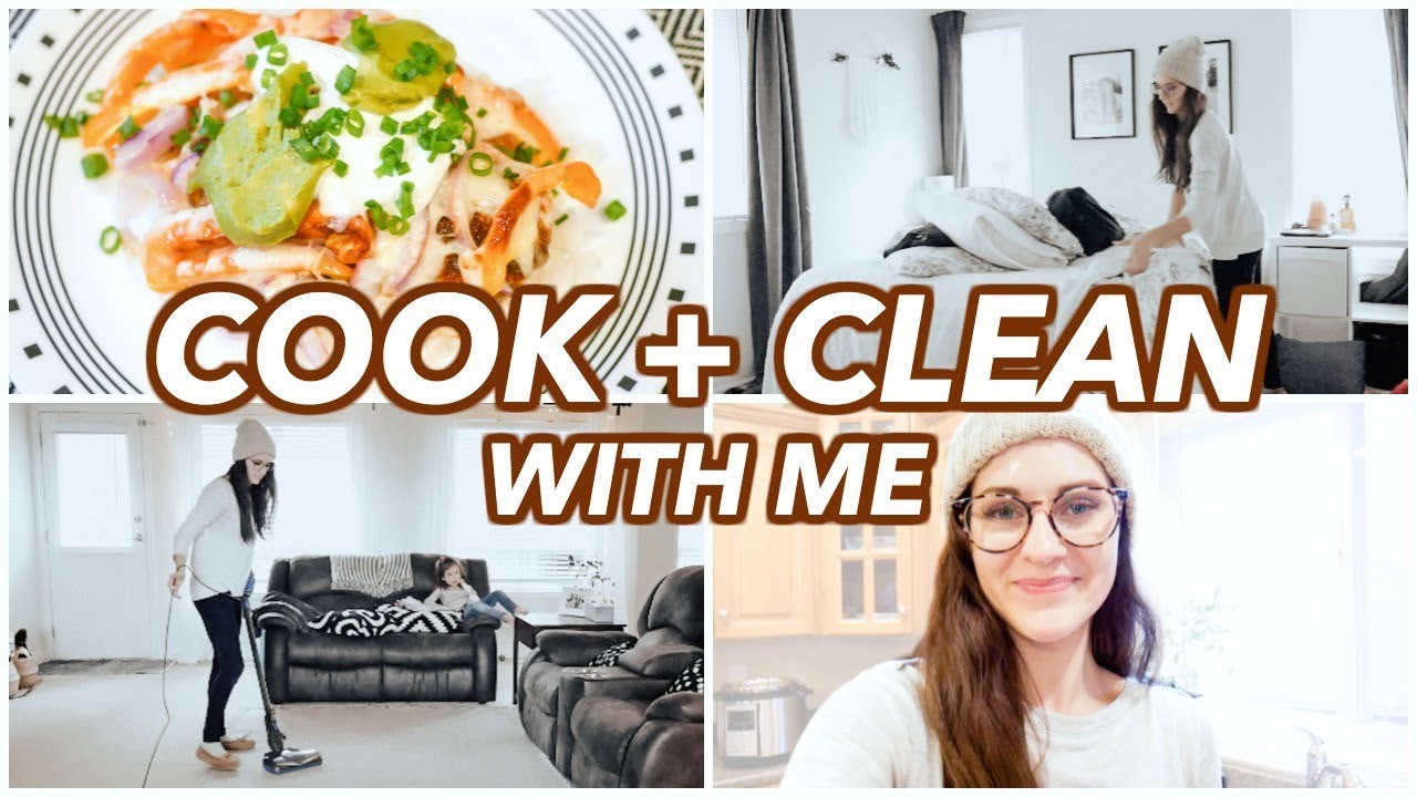 TRYING A NEW EASY DINNER RECIPE! || COOK AND CLEAN WITH ME - YouTube