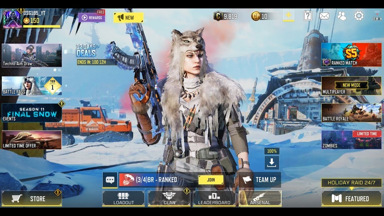 Christmas Battle Pass || Call of Duty Mobile [No Commentary] - YouTube