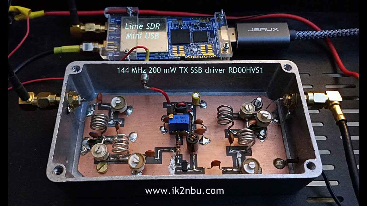 Lime SDR VHF Test TX Driver & RF PA 80 WATT WHF - YouTube