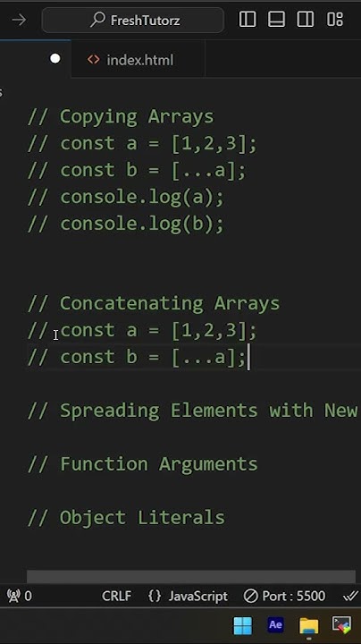 Spread Operator in Javascript Part 1 | Advanced Javascript Malayalam Tutorial # ...