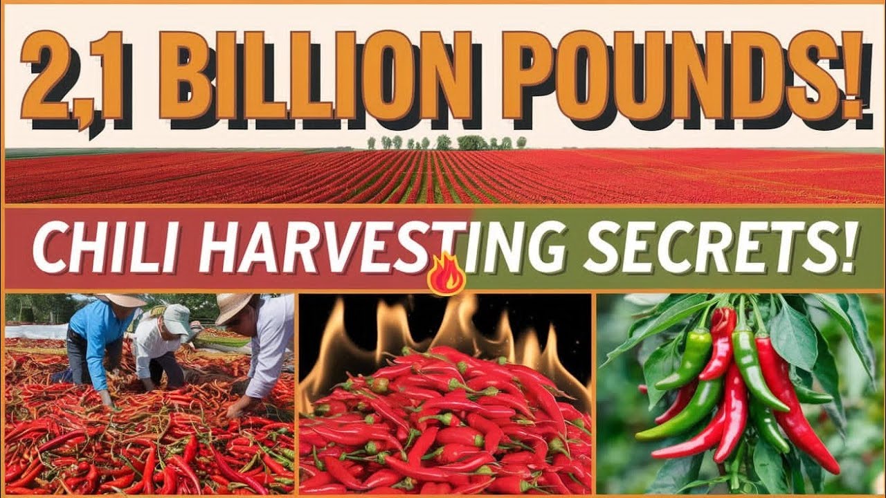 How 2.1BILLION Pounds of Chili Are Grown & Harvested#chili#ChiliPeppers ...