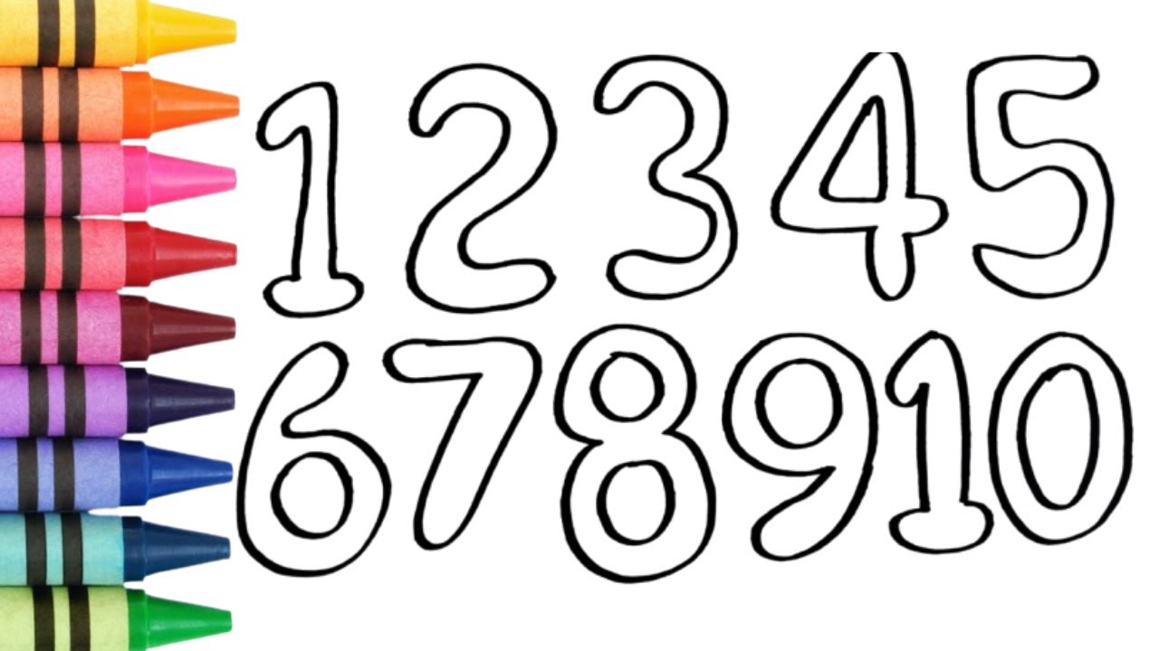 Learn to Draw Numbers 1-10 I hihi kids-TV - YouTube