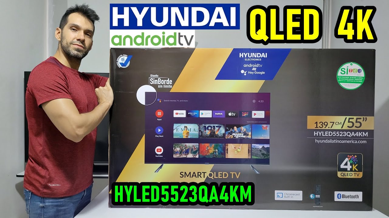 HYUNDAI Android TV 4K QLED (HYLED5523QA4KM): UNBOXING Y REVIEW COMPLETA ...