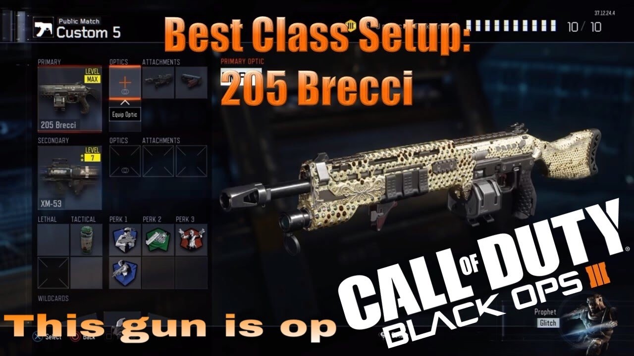 BO3 HOW TO MAKE THE BRECCI OP BEST CLASS SET UP!!! - YouTube