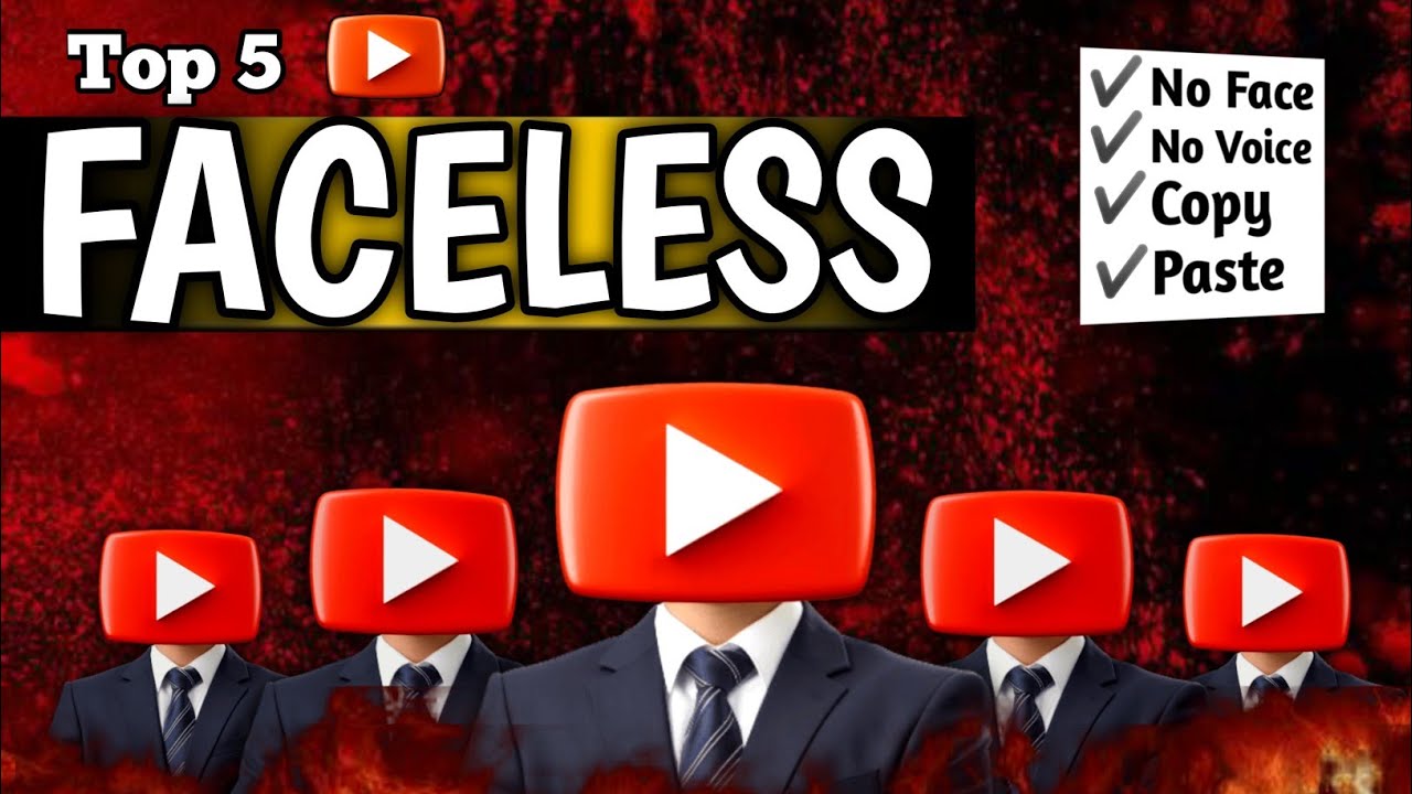 Top 5 New FACELESS YouTube Channel Ideas in 2024 • Best Faceless ...