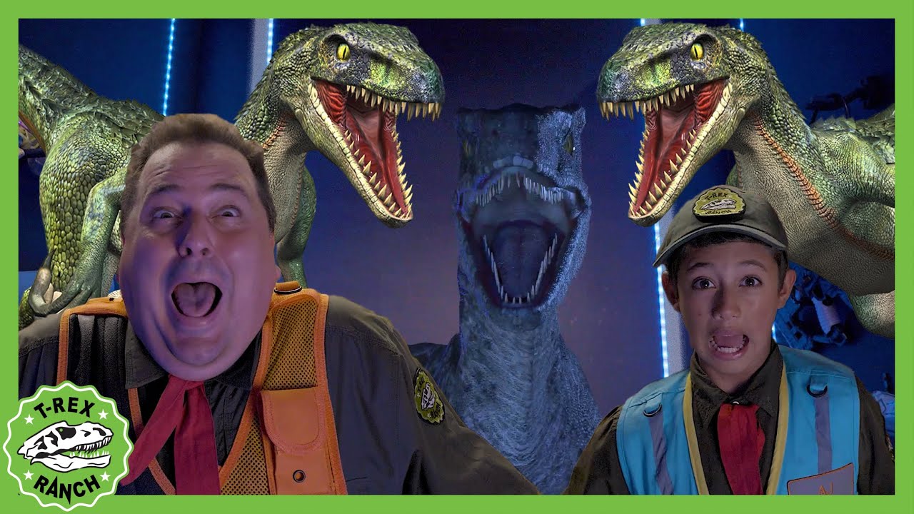 Raptor Get Out!! + ALL Season 4 | T-Rex Ranch Dinosaur Videos - YouTube