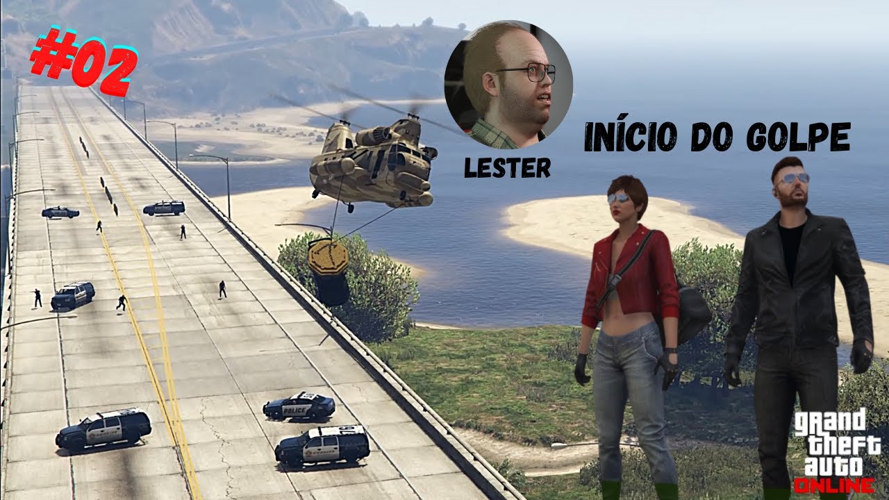 GTA V ON LINE MISSÃO O GOLPE DO LESTER - YouTube