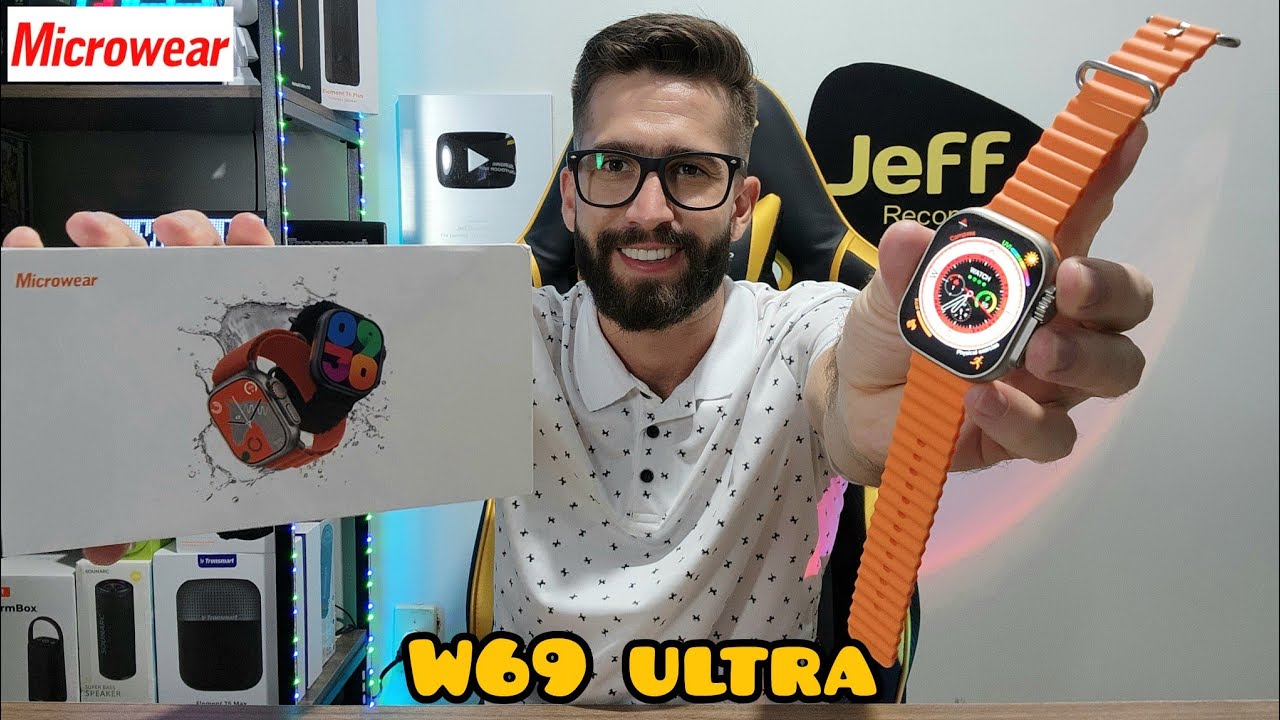 MICROWEAR WATCH IWO W69 ULTRA: Smartwatch IDÊNTICO A APPLE WATCH e muito BARATO! (Análise ...