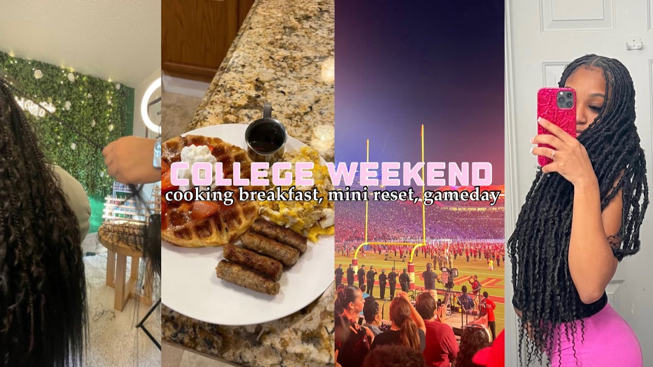 college weekend in my life♡: appointments, mini reset, gameday vlog ...