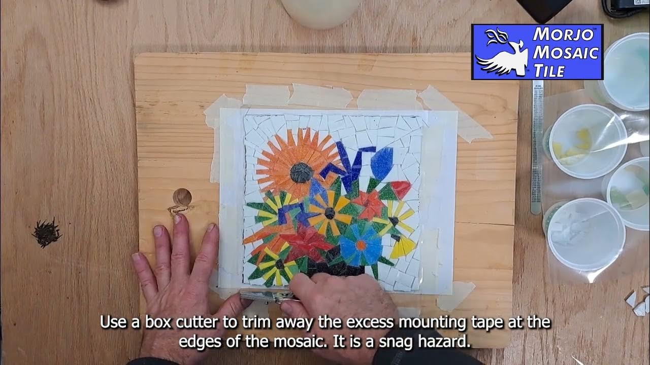 How To Use Mosaic Mounting Tape To Lift A Design Off A Temporary ...