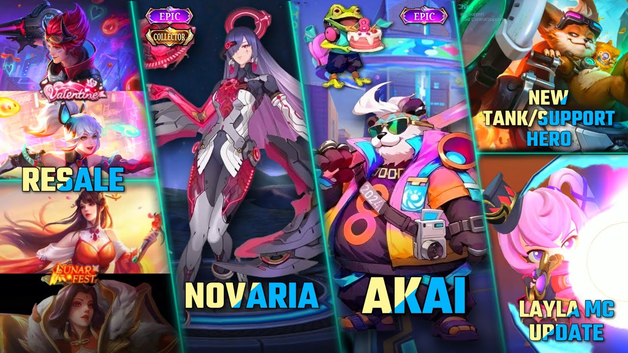 Akai Epic,Novaria Collector,Update Hero Hero Tank/Support,Phoveus ...