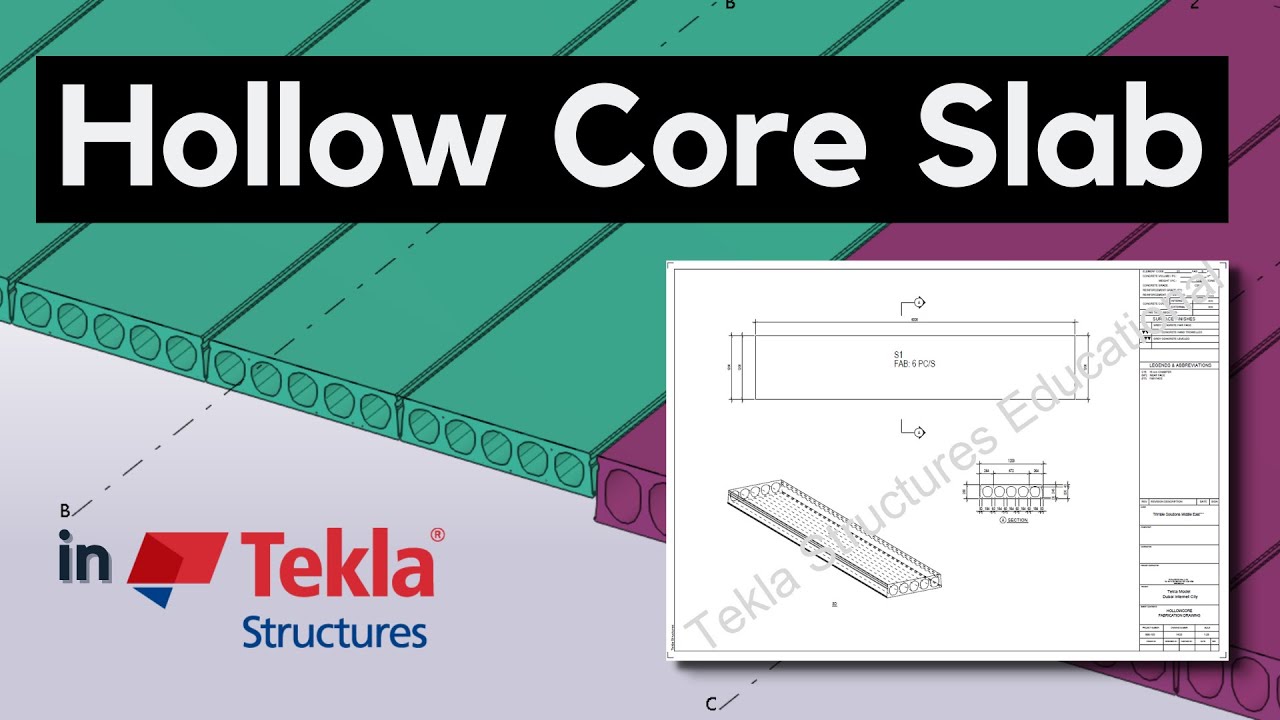 Hollow Core Slab in Tekla Structures || Precast Hollow Core Slab ...