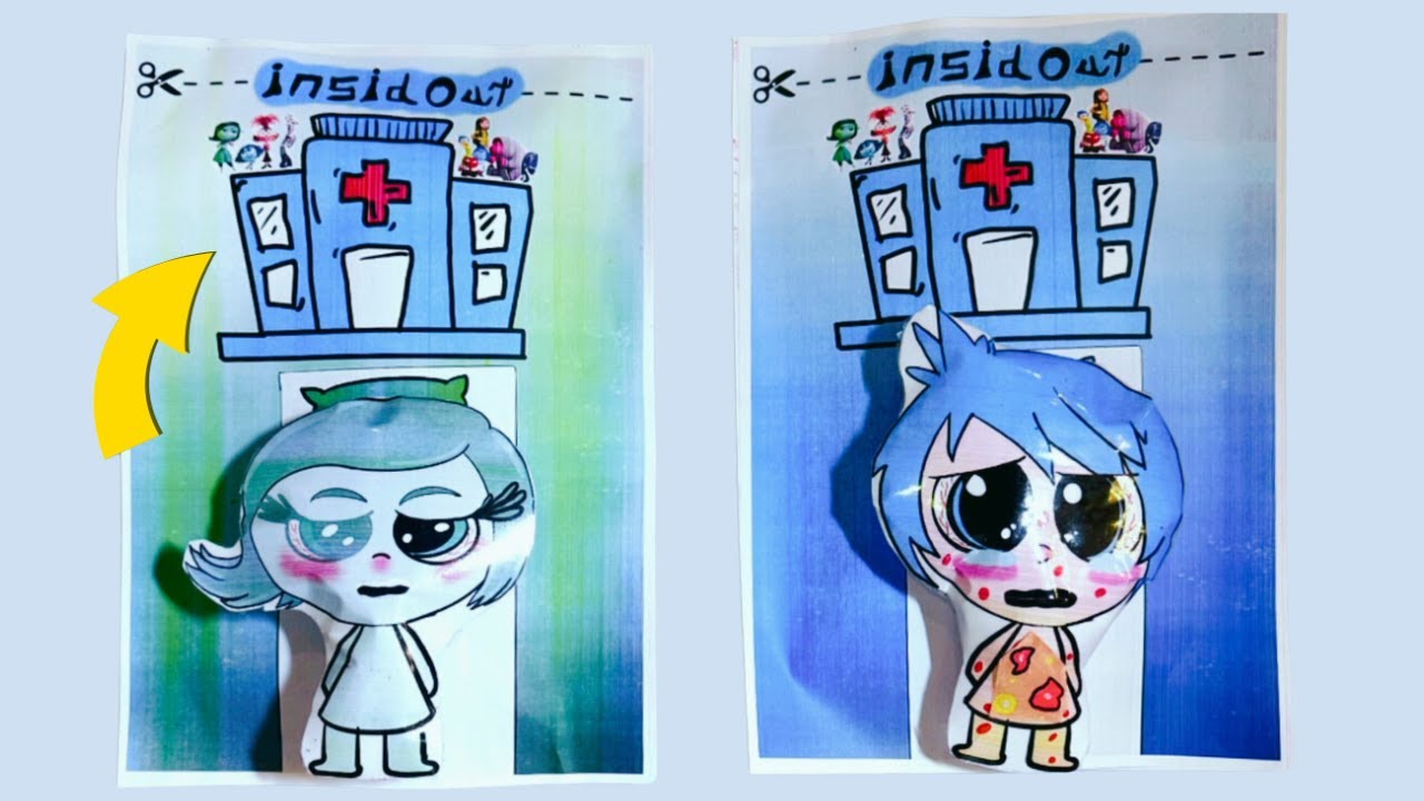 💗 paper diy💗 Joy & Disgust inside out 2 blind bag opening ASMR 😍 - YouTube