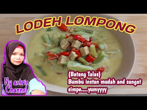 SAYUR LODEH LOMPONG,KULIT MLINJO DAN TEMPE bumbu instan #bmi # ...