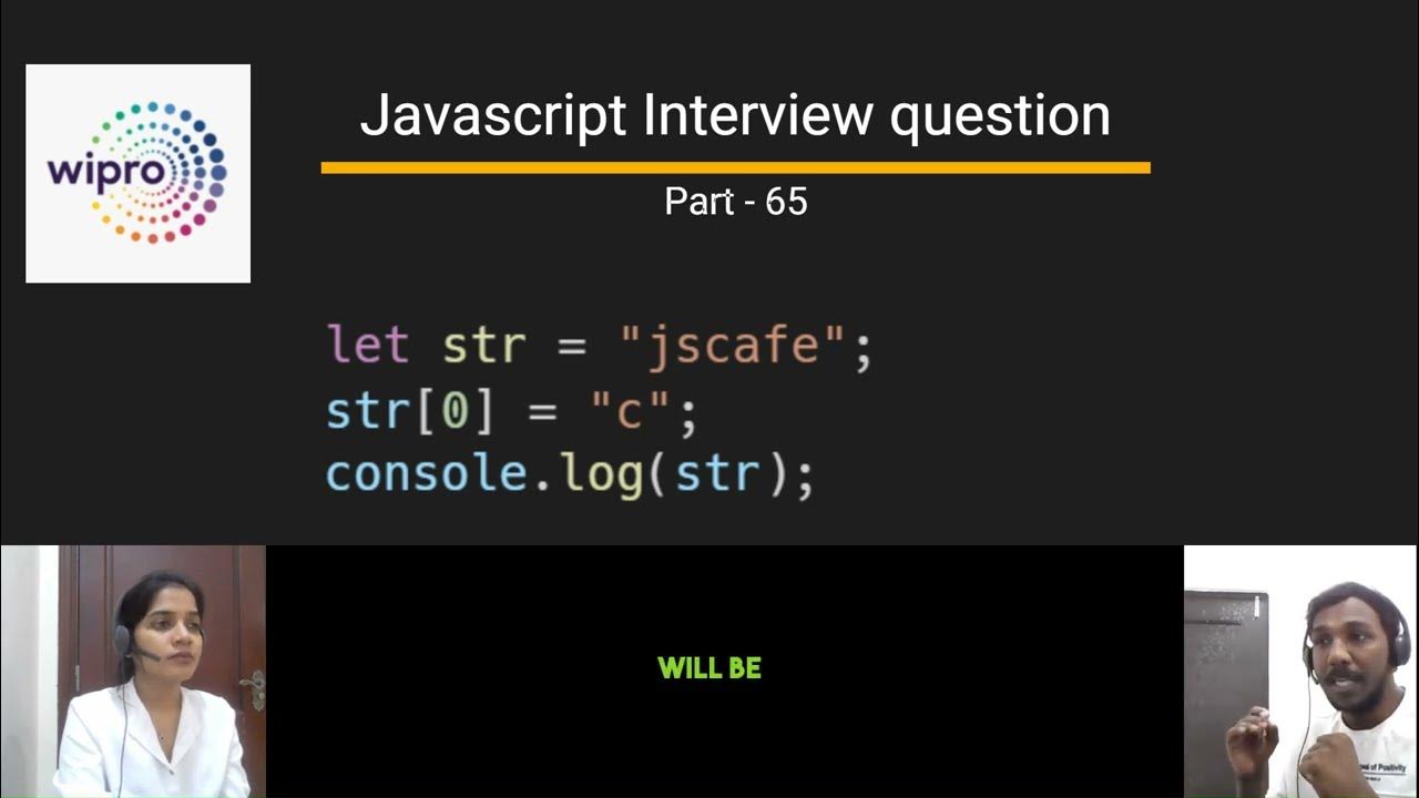 javascript interview question - 64 #wipro - YouTube