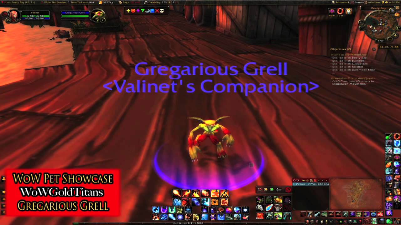 World of Warcraft - Gregarious Grell Pet 2012 - YouTube