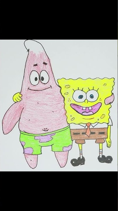 رسم سبونج بوب وبسيط | drawing spongebob - YouTube