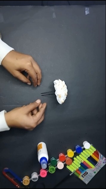 how to make tissue paper flowers / Diy tissue paper hair clip #diy # ...