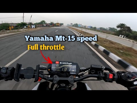 Yamaha Mt-15 v2 top speed test | 1st to 6th gears top speed | Crazy ...