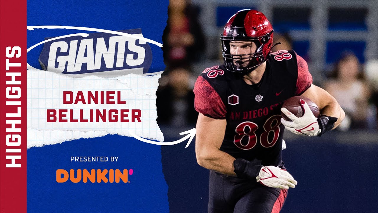 HIGHLIGHTS: Giants Draft San Diego State TE Daniel Bellinger - YouTube