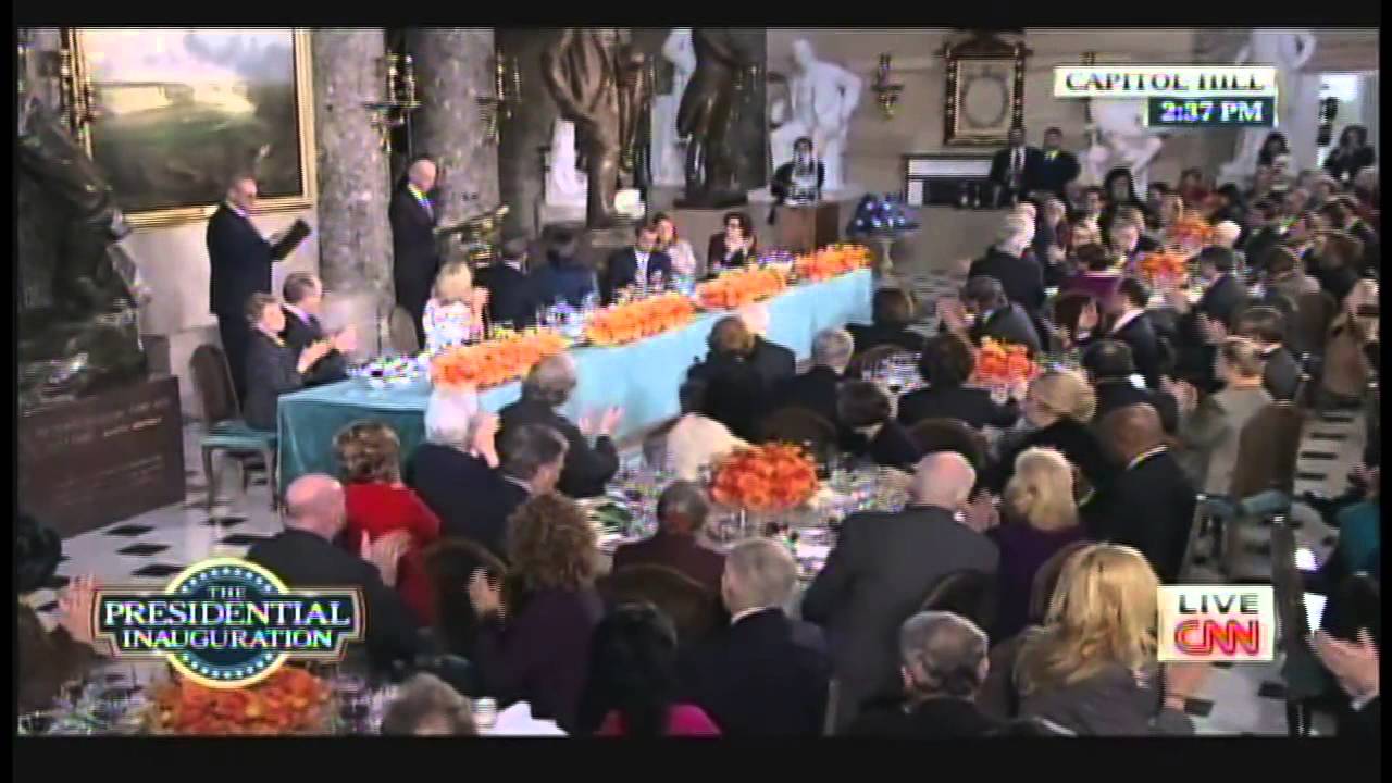 President Obama Inauguration 2:30 PM Inaugural Luncheon United States ...