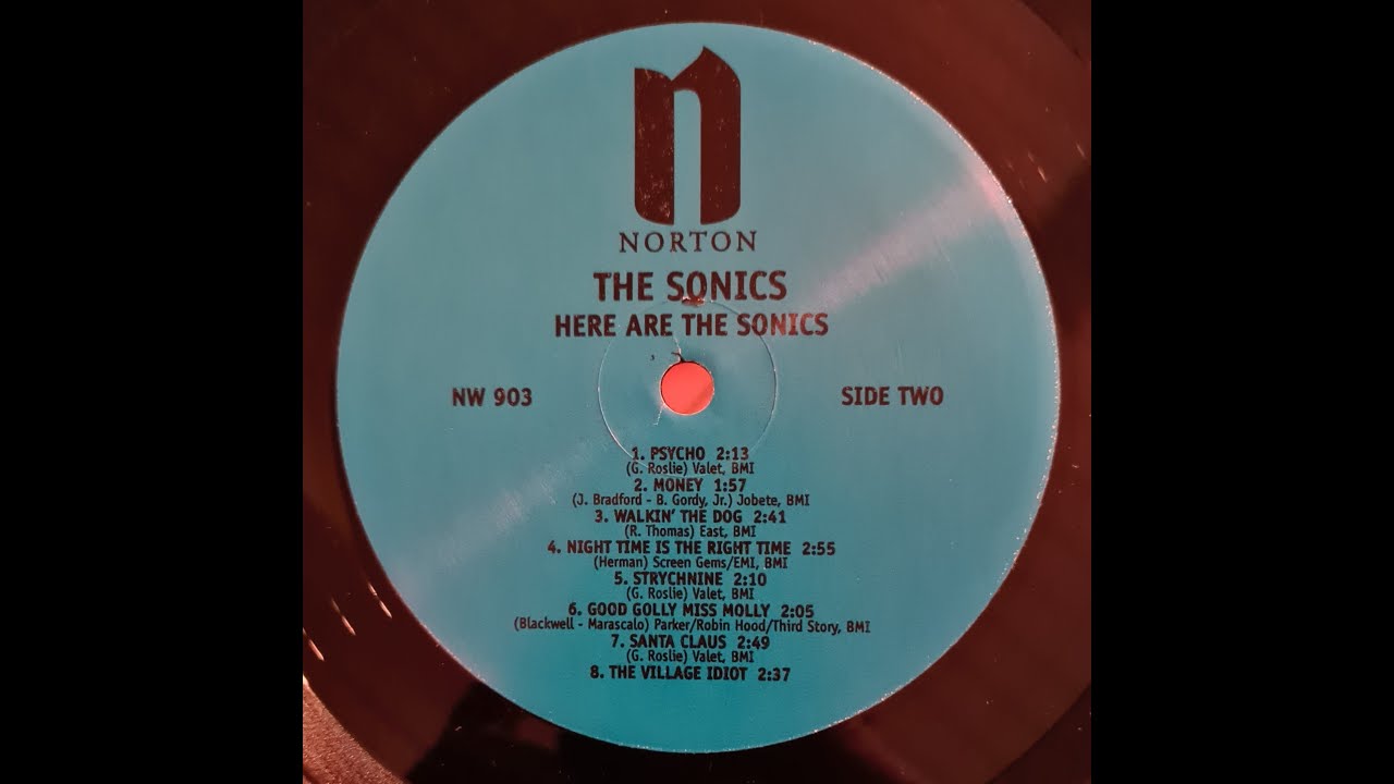 The Sonics - Psycho - Vinyl record - YouTube