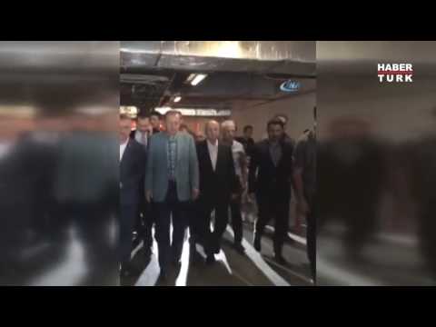 Kısa süreli rahatsızlık geçiren Cumhurbaşkanı Erdoğan camiden böyle çıktı