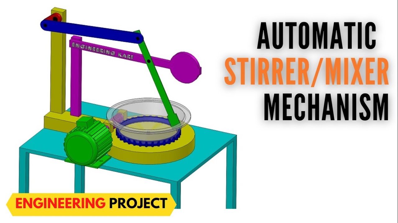 AUTOMATIC STIRRER MIXER MECHANISM| MULTIPURPOSE MIXER | MECHANICAL ...