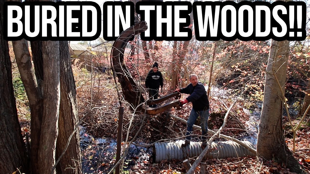 RARE Antique Engine Crane Buried DEEP & Vintage Walker Car Lift!! - YouTube