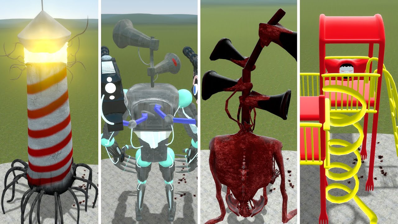 Playing As All Monster - Lighthouse Monster vs Mecha Siren Head vs The ...