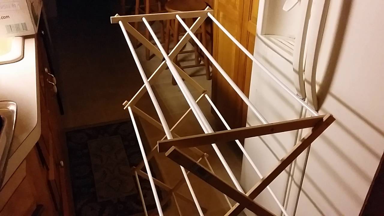 Clothes line & drying rack ! - YouTube