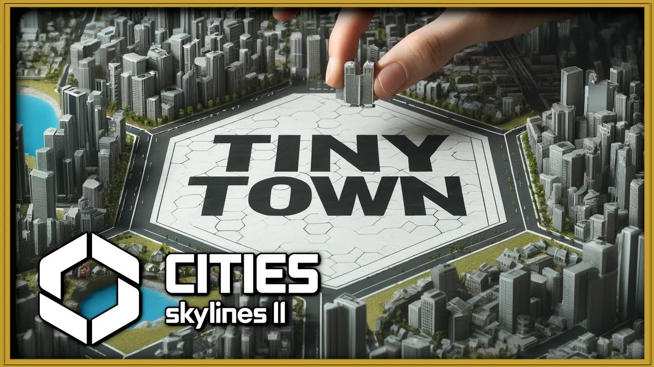 Building the Mini Mega Hexagon in Cities Skylines 2 Tiny Town - YouTube